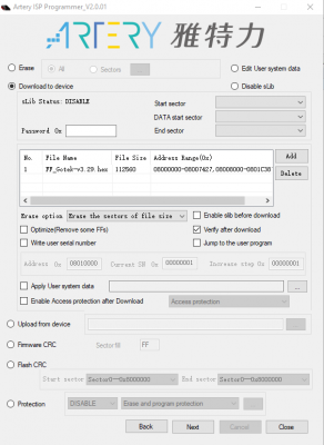 GOTEK SFRKC30.AT2 / AT32F415 FlashFloppy aktualizacja / update, ustawienia jumperów S1 JC FF.CFG ...